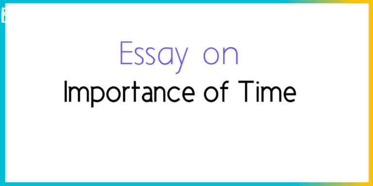 Essay on Importance of Time - Bloggjhedu